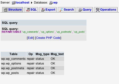 How To Quickie Repair MySQL Tables PaulStamatiou
